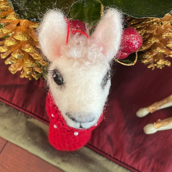Hand Crafted | Holiday | Hand Crafted Artisan Needle Felted Llama In A ...